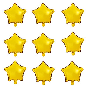 Star-shaped Balloon,10" Gold Foil Balloon Mylar Balloon,Pack of 50
