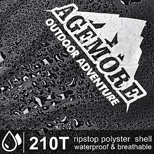 AGEMORE Cotton Flannel Sleeping Bag for Adults, Lightweight XXL Cotton Sleeping Bag for Camping Backpacking or Hiking, Water Resistant 3-4 Season Sleeping Bag for Warm & Cool Weather