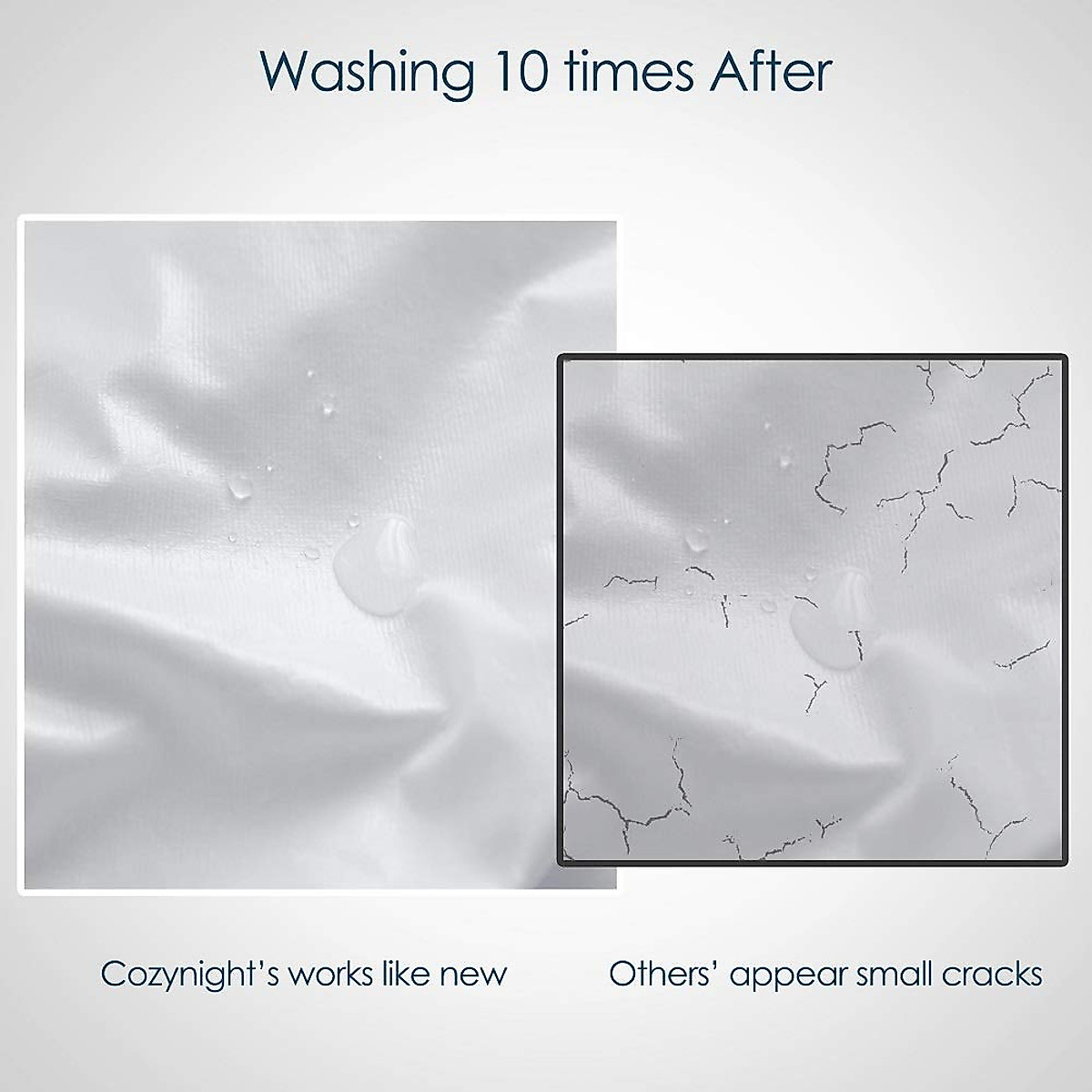 Cozynight Full Size 100% Waterproof Mattress Protector, Breathable, Noiseless, Mattress Cover, Fitted 10"-18" Deep Pocket Bed Cover