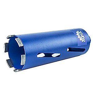 Jeremywell Dry Diamond Drill Core Bit for Brick and Concrete with Pilot Bit, 3-1/2" (89mm) Diameter with SDS Plus Arbor for #30/40 Diamond, Laser Welded