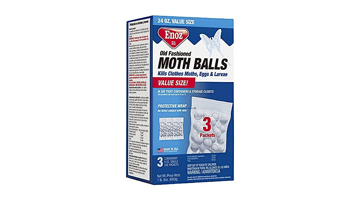 Enoz Old Fashioned Moth Balls - Protect Clothing & Carpets