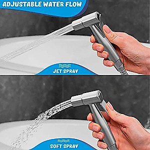 AVAbay Handheld Bidet Sprayer for Toilet - Jet Sprayer for Toilet - Adjustable Water Pressure - Easy to Install Toilet Water Sprayer - Bidet Attachment for Feminine Wash and Cloth Diaper Sprayer