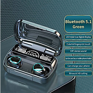 M10 Wireless Earbuds Bluetooth 5.1 TWS 2200mAh Power Bank Charging Box in Ear Earphones True Stereo Gaming Sports HiFi Headphones Headsets Microphone Airdots Premium Deep Bass Sound Clear Call
