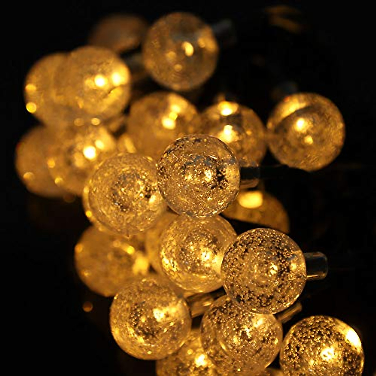 GOTOTOP LED Outdoor String Lights,Durable Solar Powered 30 LED Globe Balls Fairy Lights for Indoor Outdoor Home Garden Yard Halloween Party Lamp Decor