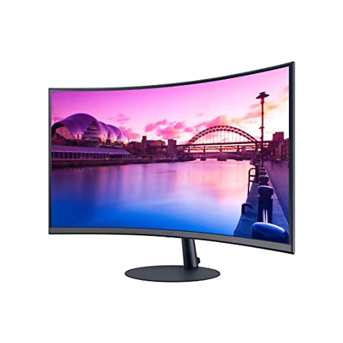 SAMSUNG 32-Inch S39C Series FHD Curved Gaming Monitor, 75Hz, AMD FreeSync, Game Mode, Advanced Eye Comfort, Frameless Display, Built in Speakers, Slim Metal Stand, LS32C392EANXGO, 2023, Black