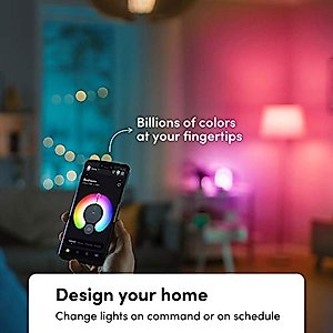 LIFX Color, A19 1100 lumens, Wi-Fi Smart LED Light Bulb, Billions of Colors and Whites, No bridge required, Works with Alexa, Hey Google, HomeKit and Siri, Multicolor