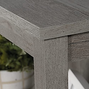 Sauder Miscellaneous Storage Library/Book Shelf with Electric Fireplace, Mystic Oak Finish