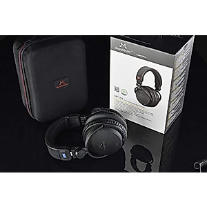 SoundMAGIC HP151 Over-Ear Wired Headphones for Monitoring & Recording, Closed-Back HiFi Stereo Headsets for Audiophiles, Work with All Audio Devices, Adjustable & Collapsible Design, Black