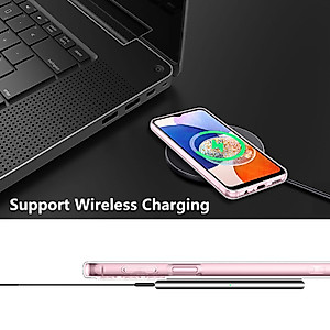 ZTOFERA Floral Case for Samsung Galaxy A34 5G,Clear Cute Flower Pattern Case for Girls Women,Flexible Silicone Protective Slim Shockproof Bumper Phone Cover for Samsung Galaxy A34 5G,Clear