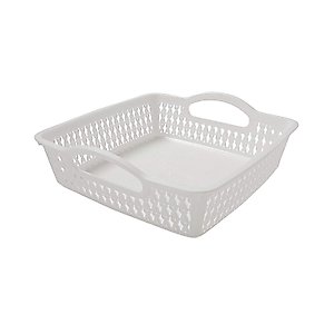 Plastic Woven Square Storage Basket - 6 Pieces - Educational And Learning Activities For Kids