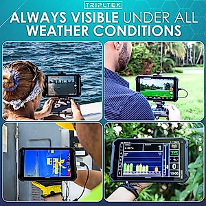 TRIPLTEK 8" PRO (4G LTE, 256GB) Ultra Bright 1200 nits, 8GB RAM, Android 10, Long Battery Life 12200mAh, Rugged Military Construction, Waterproof IP68, Brightest Tablet/Phone on The Market