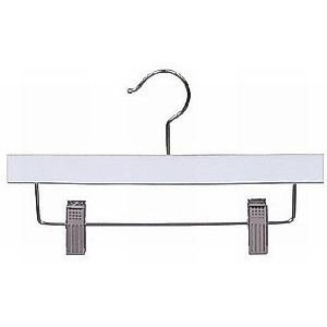 Only Hangers 10" White Children's Pant/Skirt Hanger (Pack of 25)