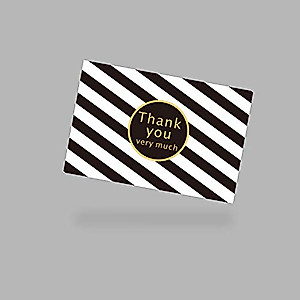Hotcinfin 100 Thank You Cards Boxed Set,100 Assorted Simple Blank Greeting Note Cards Bulk with Envelopes and Stickers - Graduation, Business, Bridal/Baby Shower, Wedding, Funeral- 4X6