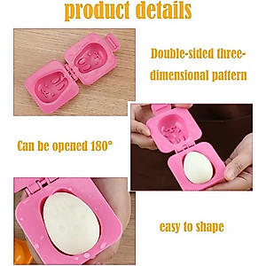 6 Pcs Cartoon Cute Boil Egg Fish Car Heart Shape Egg Sushi Rice Mould Decorating Fondant Cake Tool Cookery molds