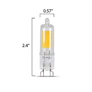 Feit Electric BP35G9/830/LED/6 35-Watt EQ DM G9 Base T4 Specialty LED Light Bulb, 6-Pack