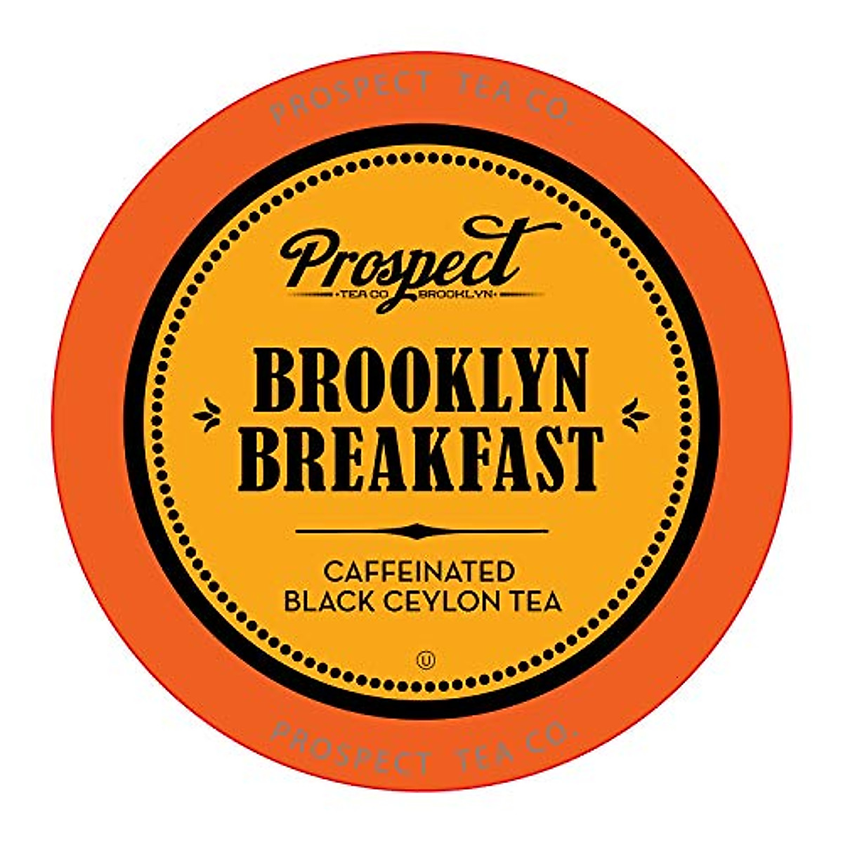 Prospect Tea Black Ceylon Tea Pods Compatible with K Cup Brewers Including 2.0, Brooklyn breakfast, 40 count