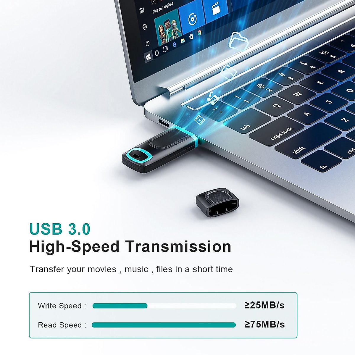 RAOYI 5 Pack 32GB Flash Drive, USB 3.0 High Speed Memory Stick Thumb Drive Jump Drive Zip Drive for Data Storage and Backup (Multicolor)