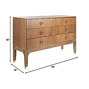 Safavieh Couture Home Lorna Rustic Oak 6-drawer Dresser