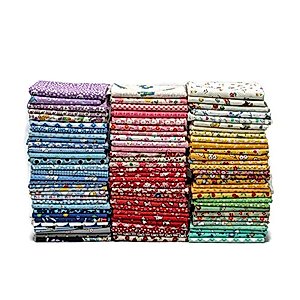 Field's Fabrics 10 Fat Quarters - 1930's to 1950's Reproduction Depression Era Feed Sack Small Scale Floral Vintage-Look Flowers Nostalgia Prints Assorted Fat Quarter Bundle M229.02