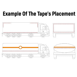 Trailer Reflective Tape Outdoor DOT C2 Reflector Tape 2 inch x 200 feet Waterproof White Silver Red Reflective Tape for Cars Trailers Trucks 200 FT High Visibility Contrast Duct Safety Sticker Strips