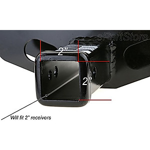 Diamond Crystal Bling Rhinestone Trailer Hitch Cover tube insert Fits 2" Receivers (Fits 2" Receivers, Clear)