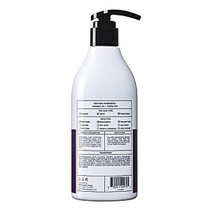 16.9 Fl Oz Purple Conditioner, Toning Conditioner for Blonde Gray Hair, Eliminates Brassy and Yellow Tones, Infused with Cocos Nucifera Oil for Both Men & Women, Free of Sulfate, Parabens and Gluten