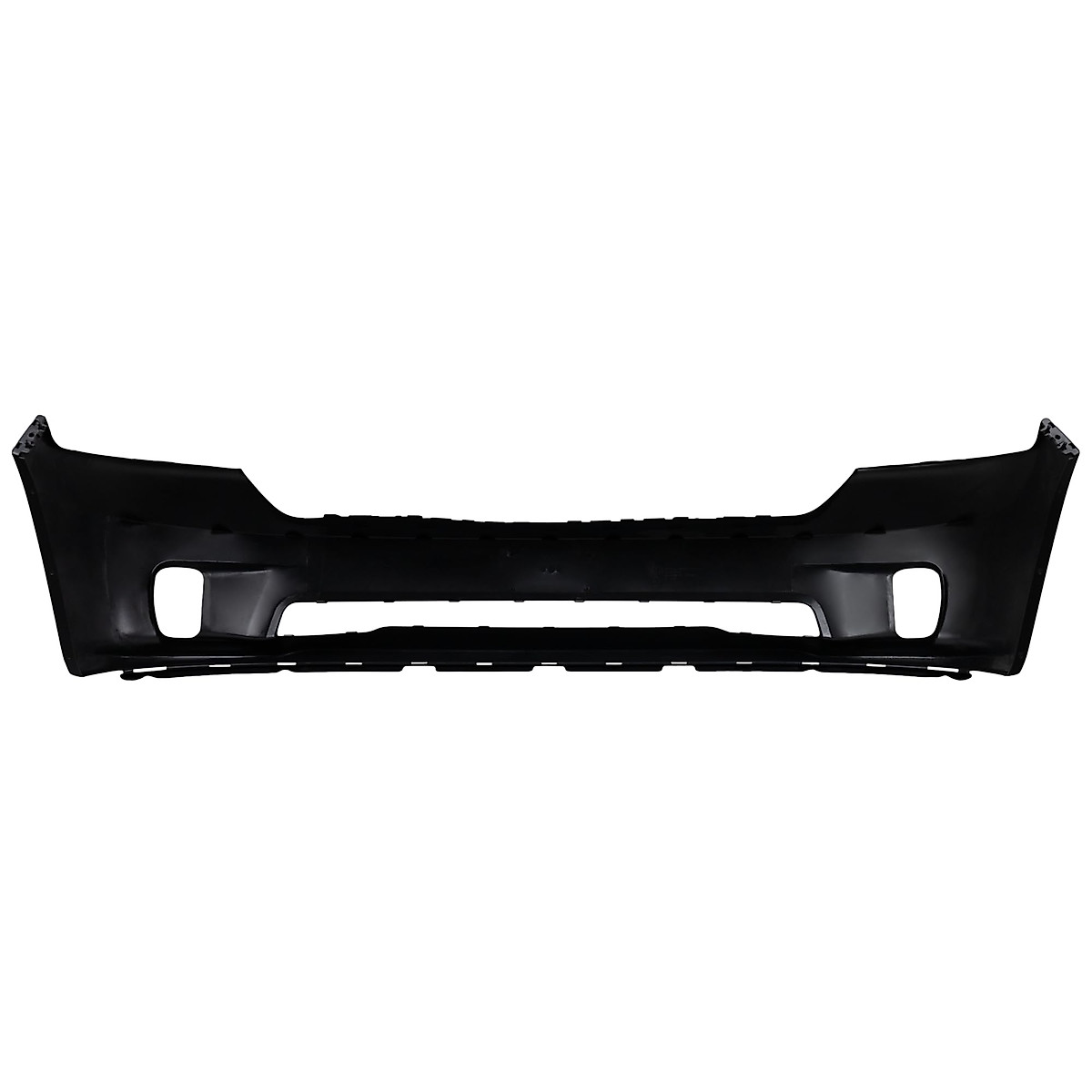 Evan Fischer Front Bumper Cover Compatible With 2013-2018 Ram 1500, Fits 2019-2023 1500 Classic, Primed For Models With One Piece Bumper Type, Ram Logo on Grille, With Fog Light Holes