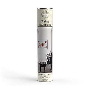 Rub on Transfers for Furniture and Crafts | 3 Design Sheets 11” x 17” Each | Home Décor Transfers | Furniture and Craft Decals | by Thymeless Designs (Spring in Marseille)