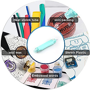 Mini Heat Gun for Crafts, 300W, Ergonomic Lightweight Hot Air Gun, Craft Supplies for Embossing, Acrylic Pouring, and Drying Resin