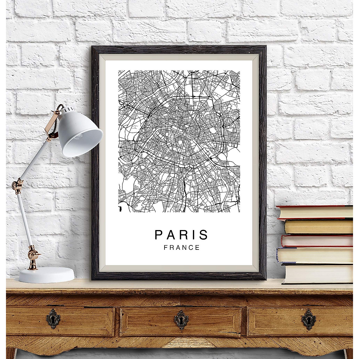 Custom Map Poster Personalized Map Print City Map Wall Art Decor Black and White Sizes Available