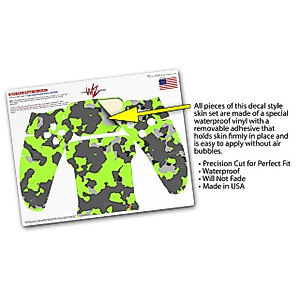 WraptorSkinz Skin Wrap compatible with Sony PS5 DualSense Controller WraptorCamo Old School Camouflage Camo Lime Green (CONTROLLER NOT INCLUDED)
