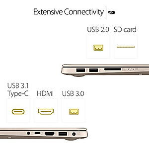 ASUS VivoBook S Ultra Thin and Portable Laptop, Intel Core i7-8550U Processor, 8GB DDR4 RAM, 128GB SSD+1TB HDD, 15.6” FHD WideView Display, ASUS NanoEdge Bezel, S510UA-DS71