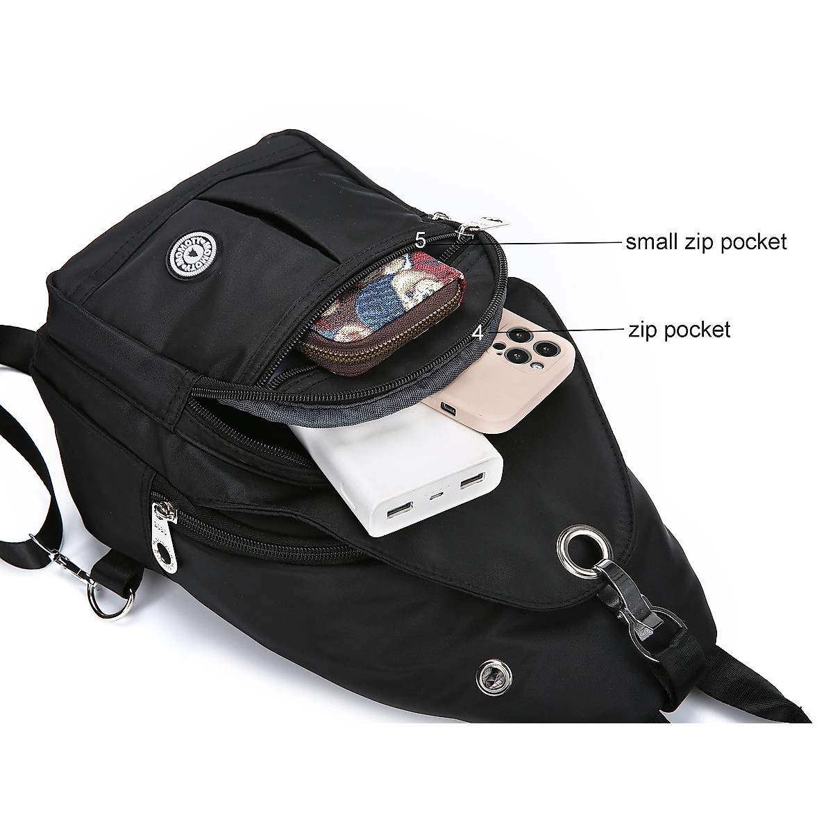 Momoty Backpack Purse Small Shoulder Bag Women Light Daypack Casual Travel Bag