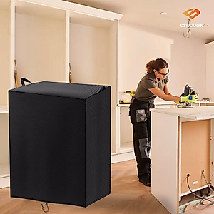 Table Saw Cover,Table Saw Waterproof Outdoor Cover,Table Saw Dust Cover,to Prevent Table Saw Rust, Anti-Uv Oxford Cloth (29*23*46in,Black)