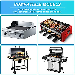 2pcs Spatula Holder for Blackstone Griddle, Stainless Steel Griddle Spatula Holder Clip on Edge Silver BBQ Spatula Rack Compatible with Camp Chef Royal Gourmet and Other Griddles