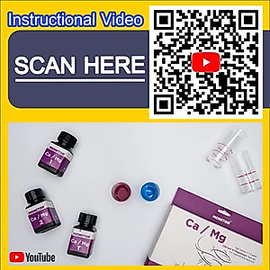 Monitor Calcium/Magnesium HIGH Salinity (Salinity > 5 PPT) Test KIT (120 Tests) - Monitor Aquarium and aquaculture Water Quality