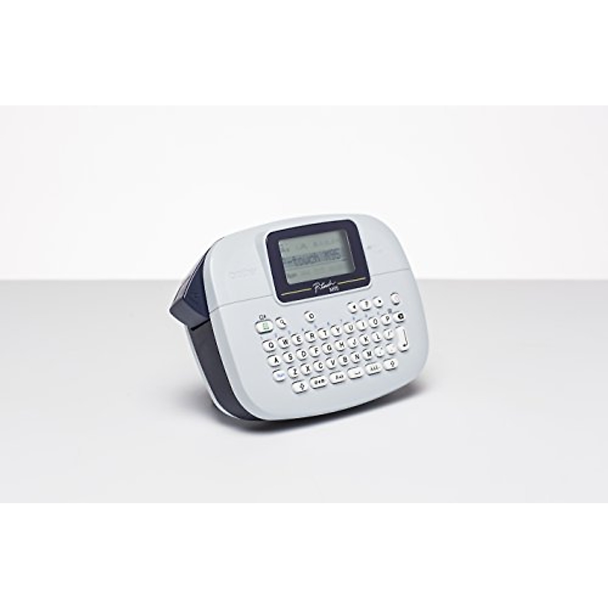 Brother PT-M95 Label Maker, P-Touch Label Printer, Handheld, QWERTY Keyboard, Up to 12mm Labels, Includes 12mm Black on White Tape Cassette