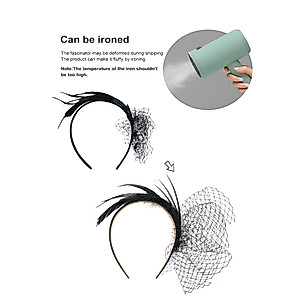 SWEETV Fascinators for Women Tea Party Women's Fascinators for Kentucky Derby Party,Church Cocktail,1920s Gatsby White