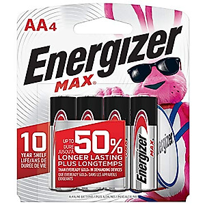 Energizer Max AA Batteries, 4 Count