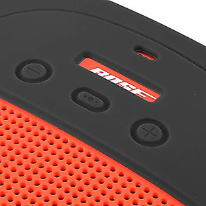 TXesign Silicone Case Compatible with Bose SoundLink Micro Waterproof Bluetooth Portable Speaker, Protective Stand Up Case Shockproof Travel Carry Case with Carabiner (Dark Gray)