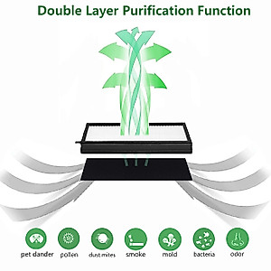 VEVA 8000 Replacement Filter, Compatible with VEVA 8000 Elite Pro Series Air Purifier, 2 HEPA Filters + 4 Pre-Filters