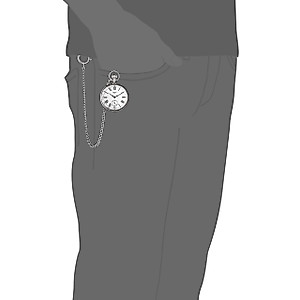 Tissot unisex-adult Lepine Brass Pocket Watch Grey T8614059903300