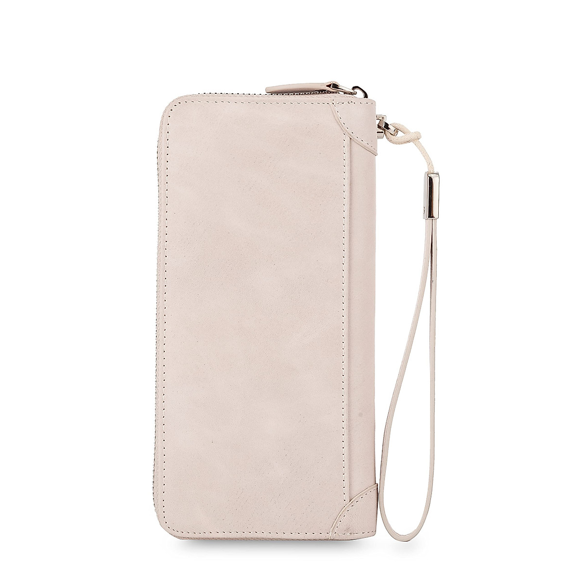 DORIS&JACKY Women Leather Wallet Rfid Blocking Large Capacity Zipper Around Travel Wristlet Bags