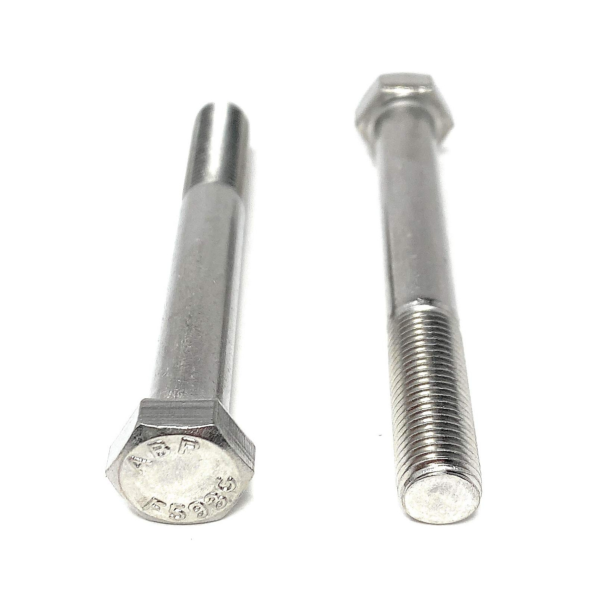 3/8-24x3 Stainless Steel Hex Cap Screws Hex Bolts 18-8 (UNF) FINE Thread - (5 pcs)