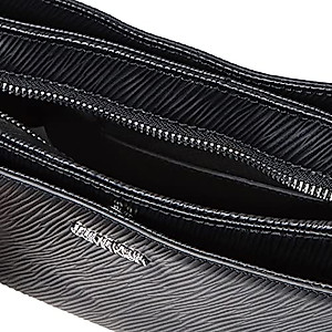 Calvin Klein Women's Elevated Crossbody Saffiano Tote, Ck Black, One Size, Ck Black, One Size