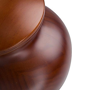 Elegant Wood Vase Urns for Human Ashes Adult Male/Female,for Adults up to 200lbs,Burial Cremation urn for Funeral