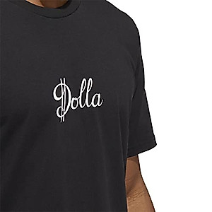 adidas Men's Dame Dolla Tee, Black, Medium