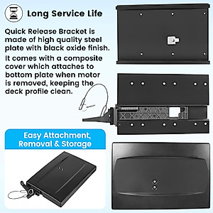 1854060 MKA-32 Quick Release Bracket with Cover Fit for Ulterra Terrova PowerDrive Trolling Motor