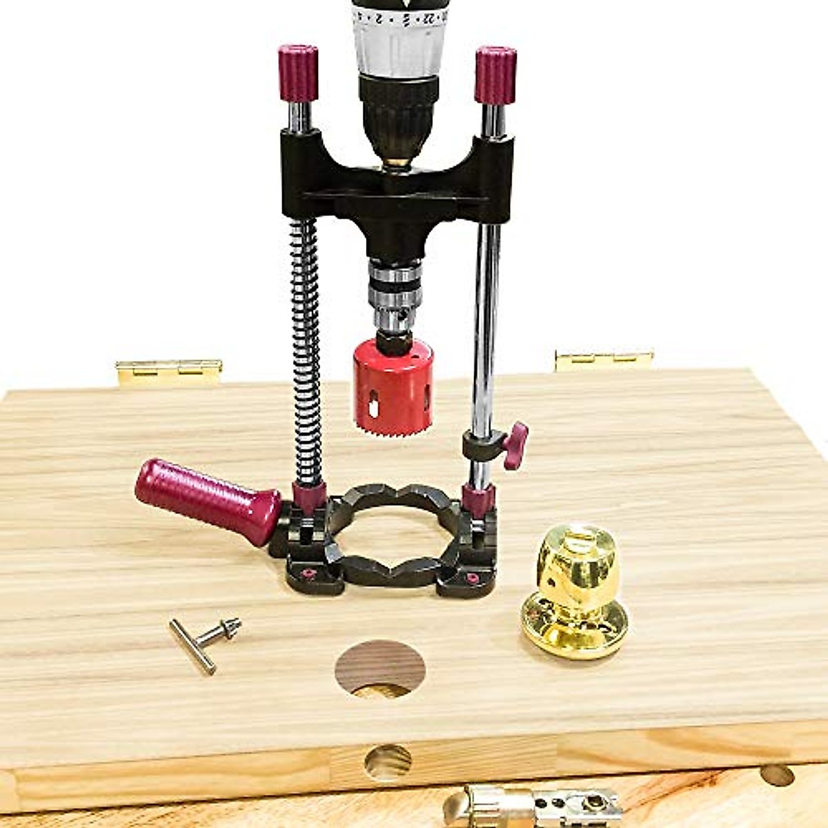 Milescraft 1318 DrillMate Portable Drill Guide - Drill Guide Attachment - Compatible with most 3/8 in. Drill Accessories - Self-Centering Base - Multi-Angle Readouts