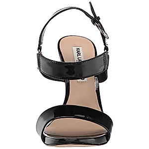 Karl Lagerfeld Paris Women's Cieone Dressy Heeled Sandal, Black, 8